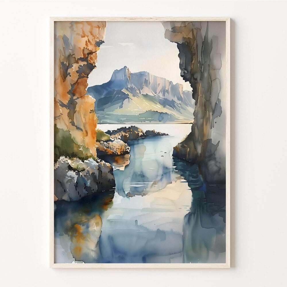 Vesco Blue Lagoon Iceland Art: Serene Landscape Art Print, 16x24 ...
