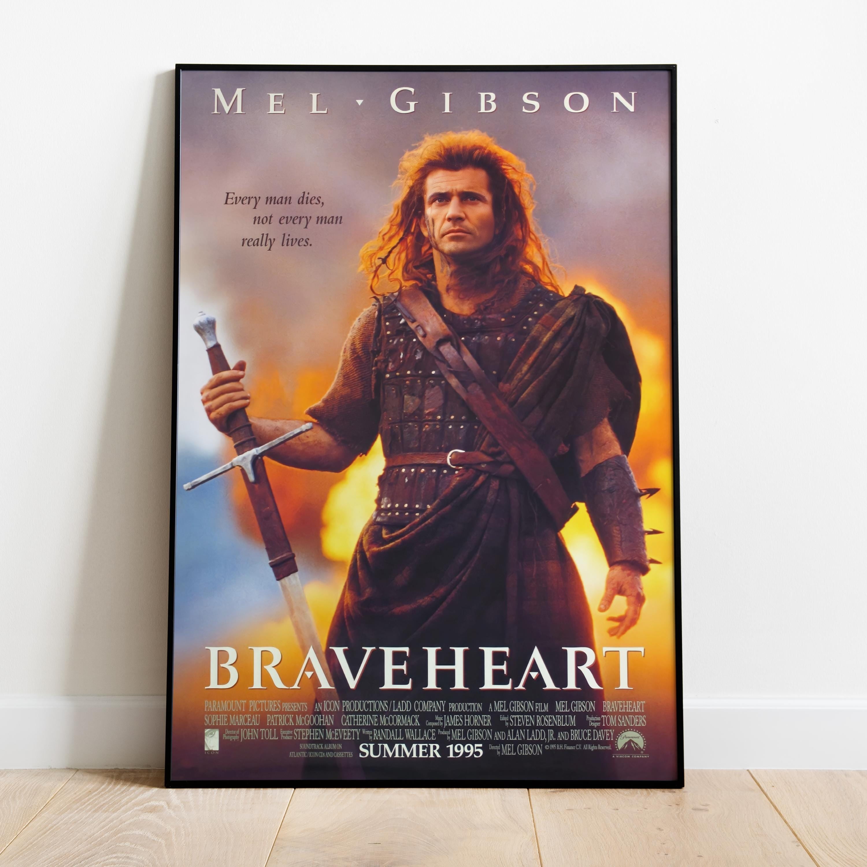 Vesco Braveheart Poster, Frameless Wall Art & Print, Home Decor, Movie ...