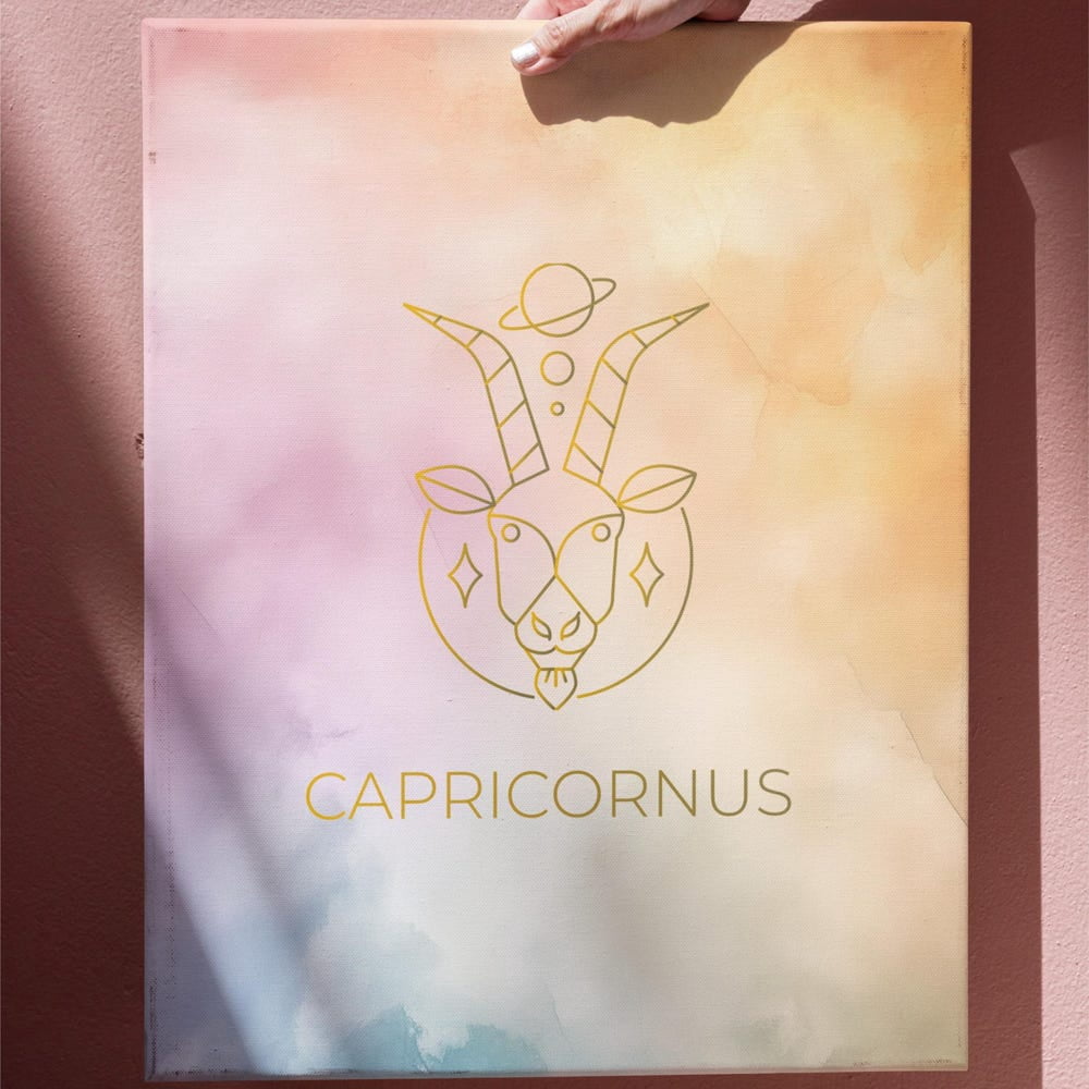 Vesco Capricorn Zodiac Minimalist Poster, 12x18 UNFFRAMED - Walmart.com