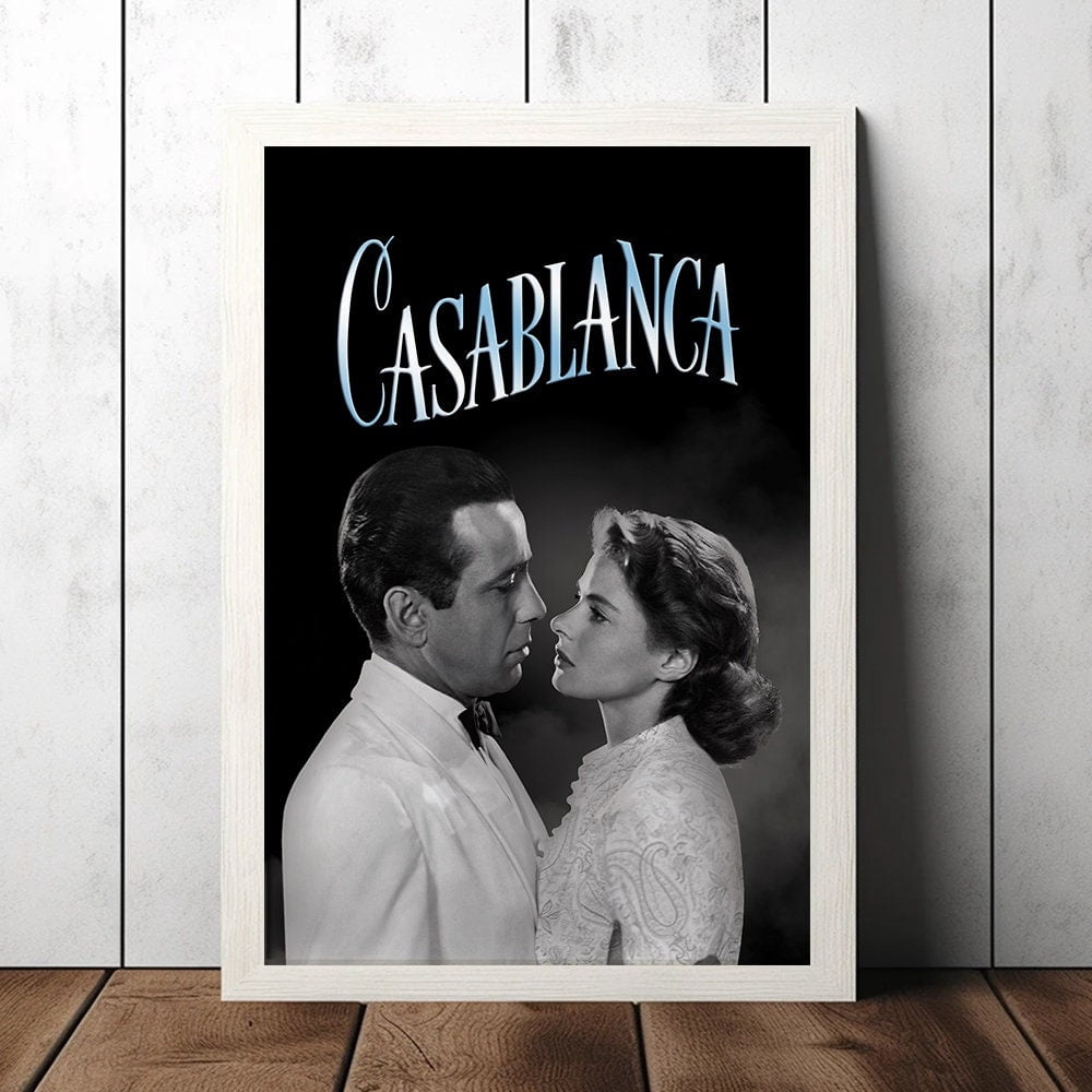 Vesco Casablanca 1942 Classic Vintage Movie Poster - Film Fan Collectibles - Vintage Movie ...