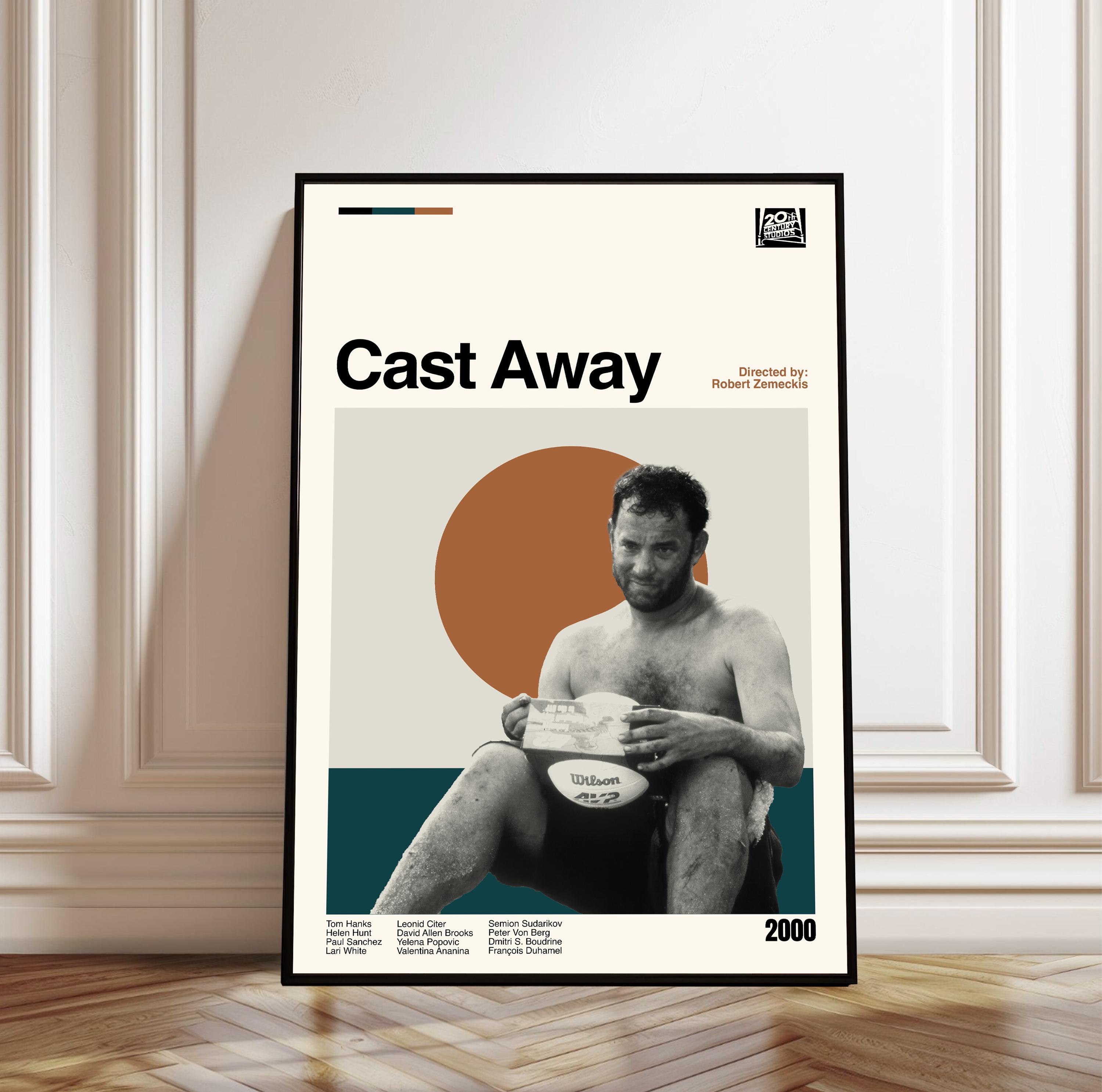 Vesco Cast Away Poster - Movie Poster - Midcentury Modern Art ...