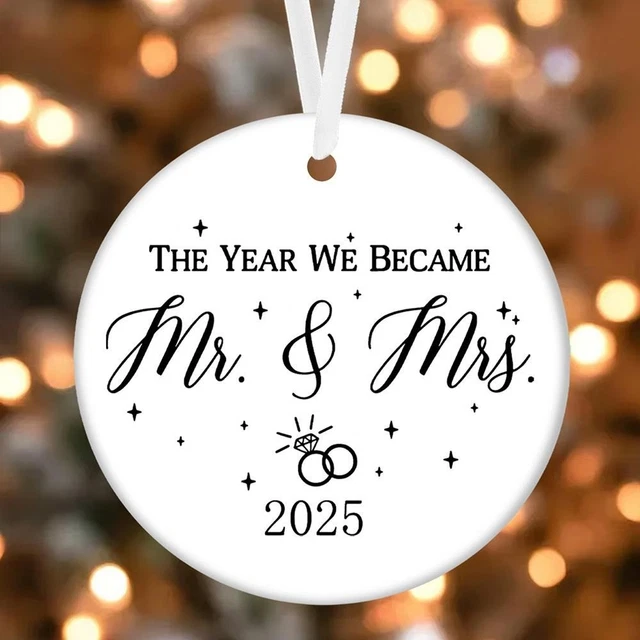Vesco Ceramic Wedding Gift for 2025 Anniversary Wedding Ornament for ...