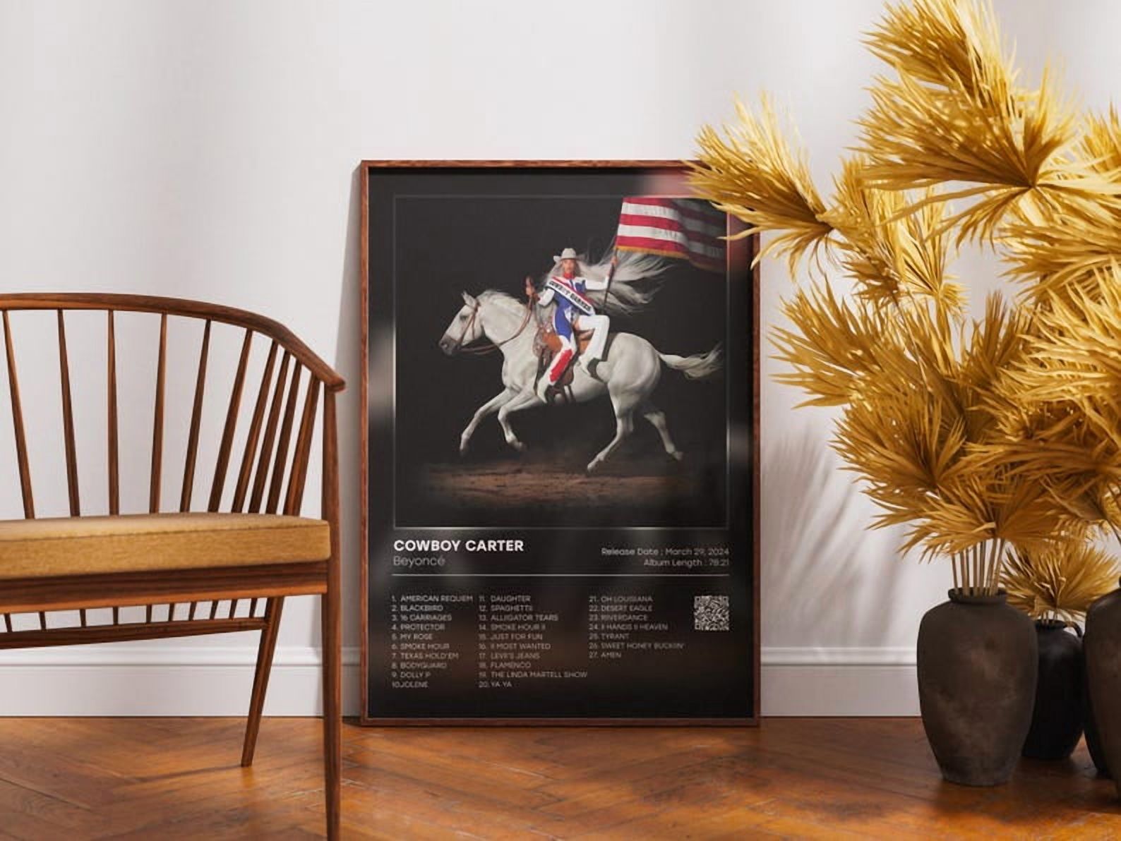 Vesco Cowboy Carter Music Album Poster, Rap Wall Art Print, Hip Hop ...