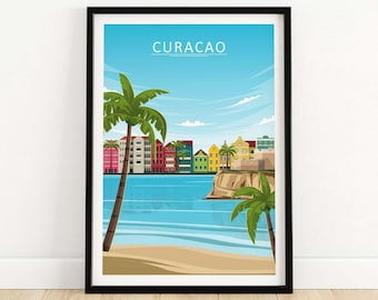 Vesco Curacao Art Print Print Wall Art | Dutch Curacao Home Decor ...