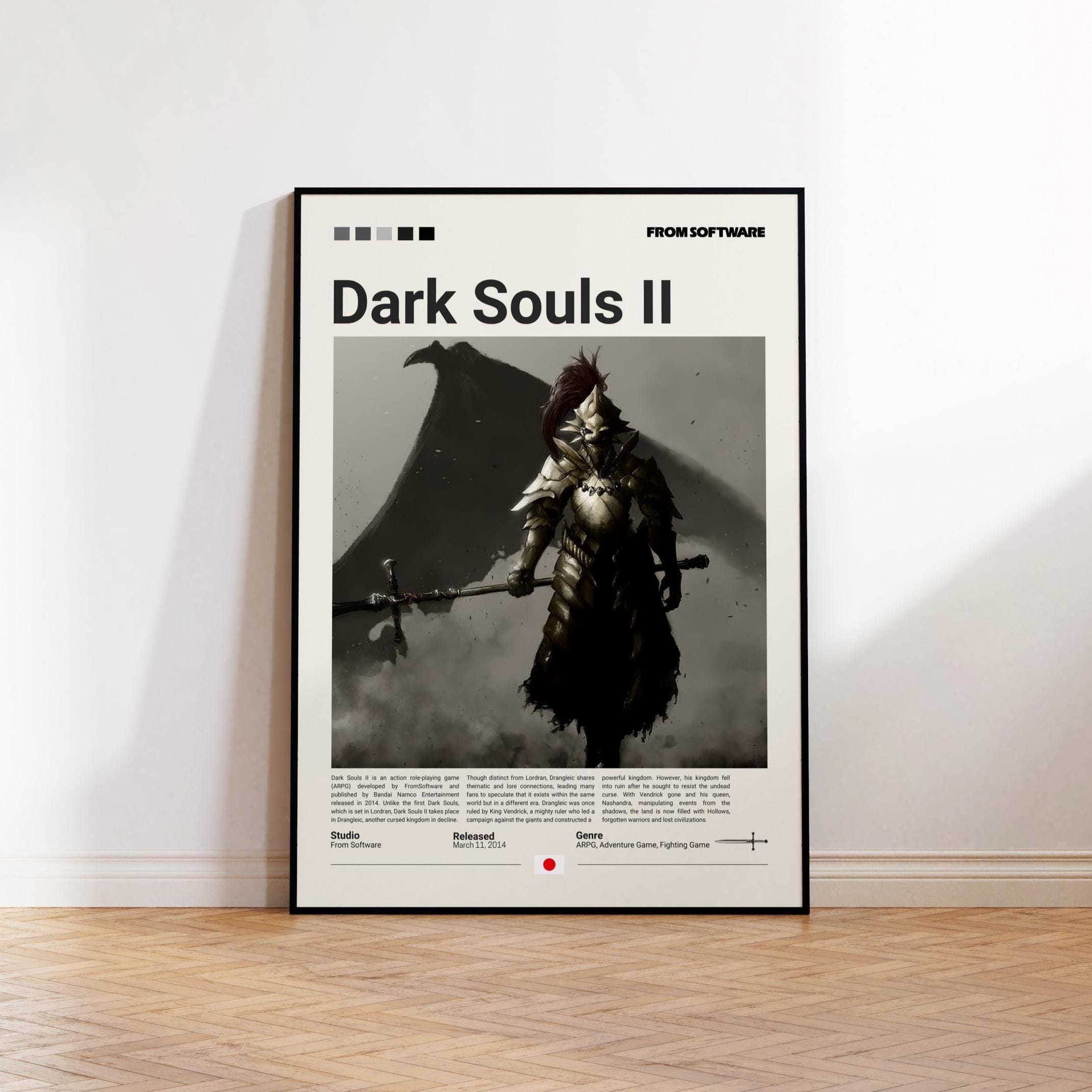 Vesco Dark Souls 2 Poster, Gaming Room Poster, Dark Souls 2 Fan Gift ...