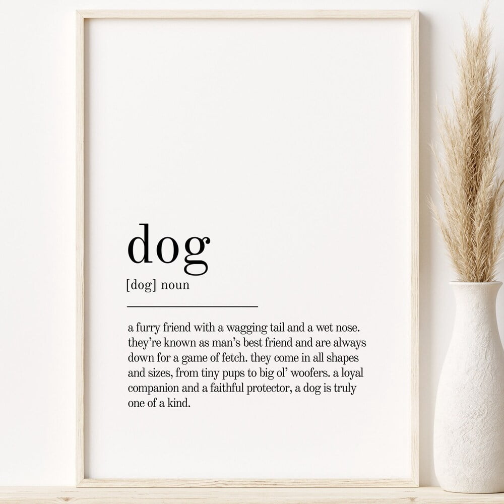 Vesco Dog Definition Print, Wall Art Prints, Printable Art, Quote ...