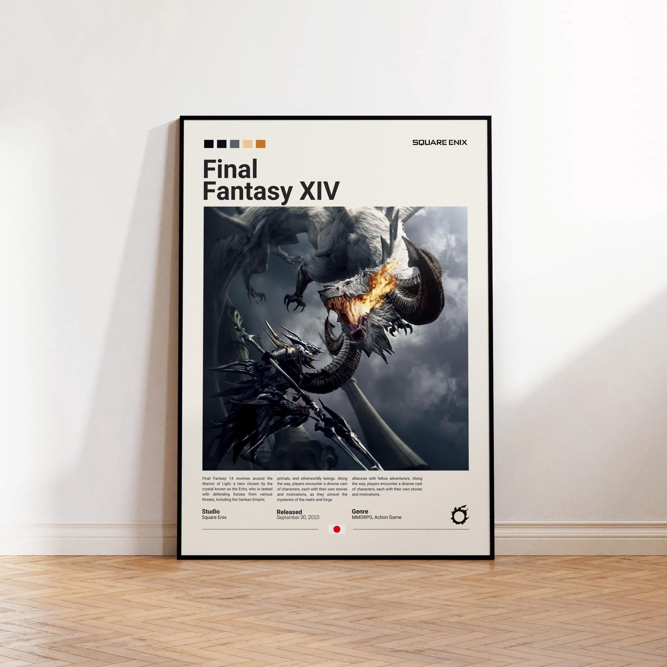 Vesco Final Fantasy 14 Poster, Gaming Room Poster, Final Fantasy Fan ...