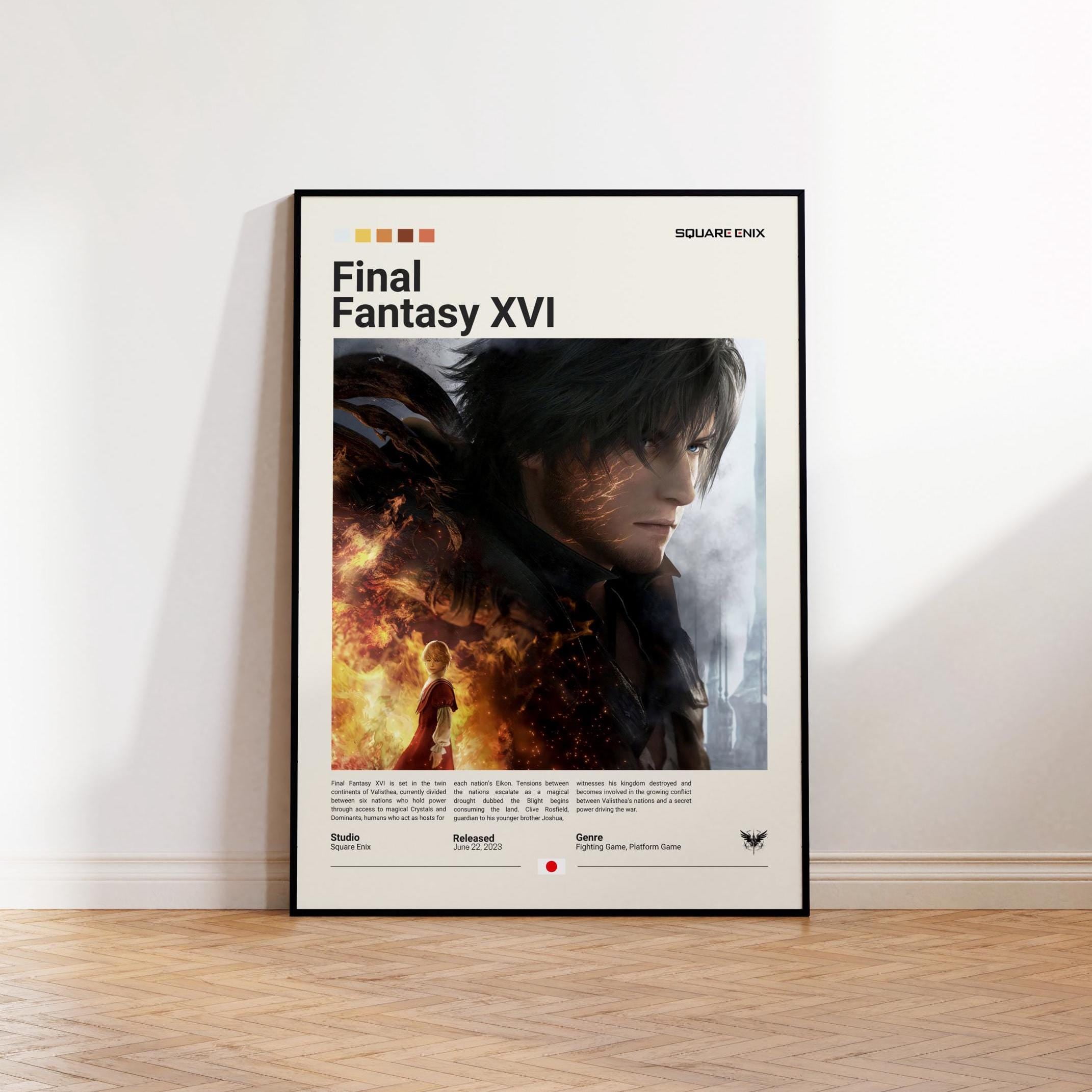 Vesco Final Fantasy 16 Poster, Gaming Room Poster, Final Fantasy Fan ...