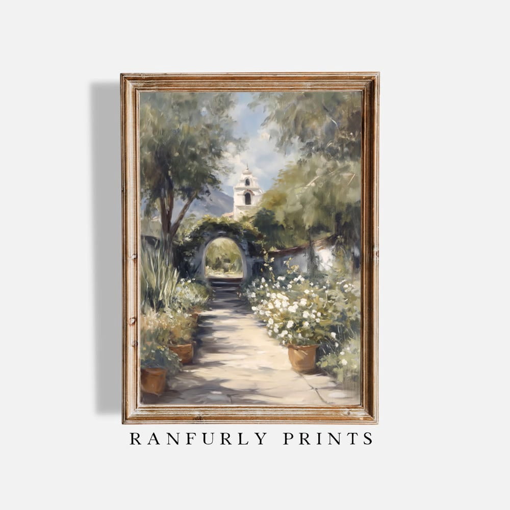 Vesco Garden Pathway Poster, 8x12 UNFFRAMED - Walmart.com