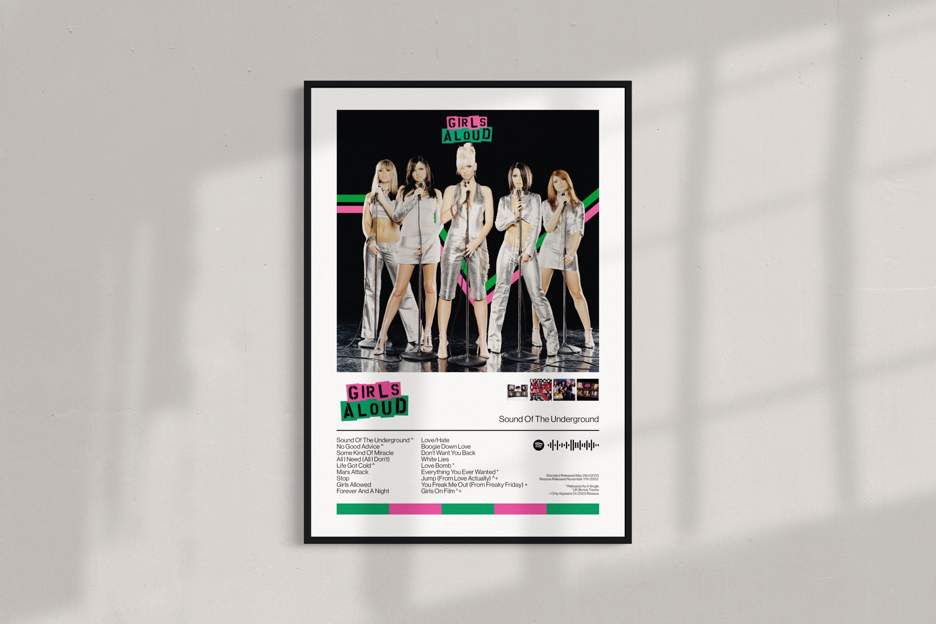 Vesco Girls Aloud - Sound Of The Underground Album Wall Art | High ...