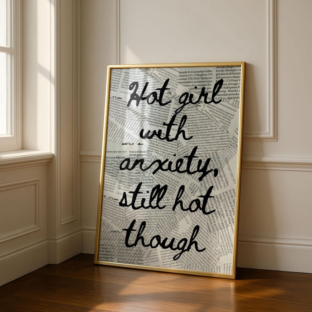 Vesco Girly Self Care Confidence Quote Newspaper Poster, 16x24 ...