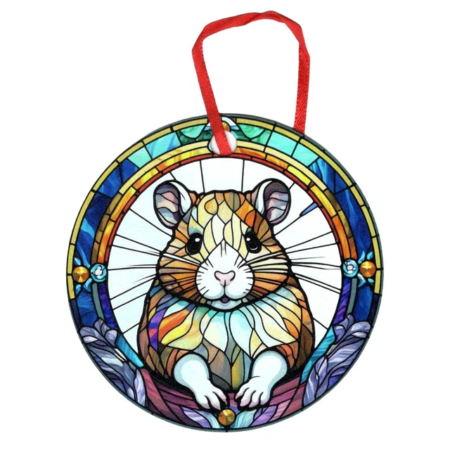 Vesco Hamster 2 Ceramic Stained Design Ornament, 2PCS - Walmart.com