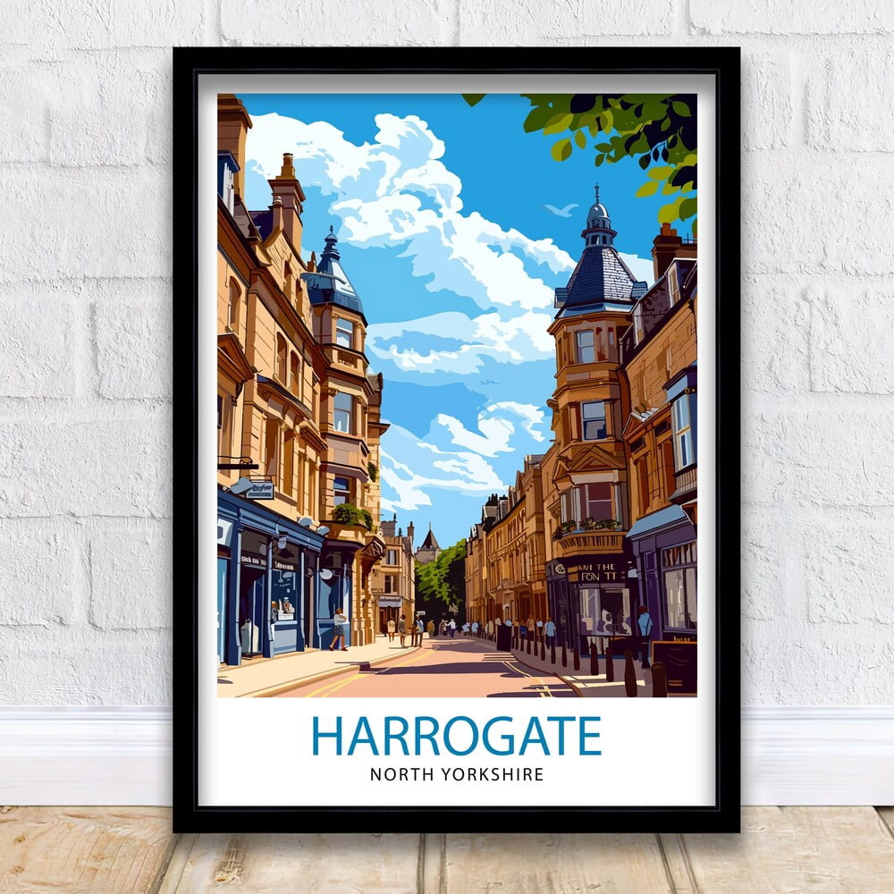Vesco Harrogate Yorkshire Print English Spa Town Art Victorian Art ...