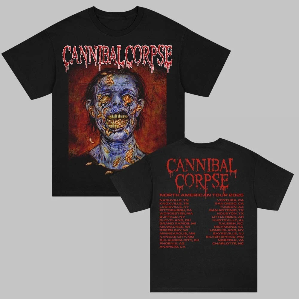 Vesco Hot Trending Cannibal Corpse North American Tour 2025 Merch Skull ...
