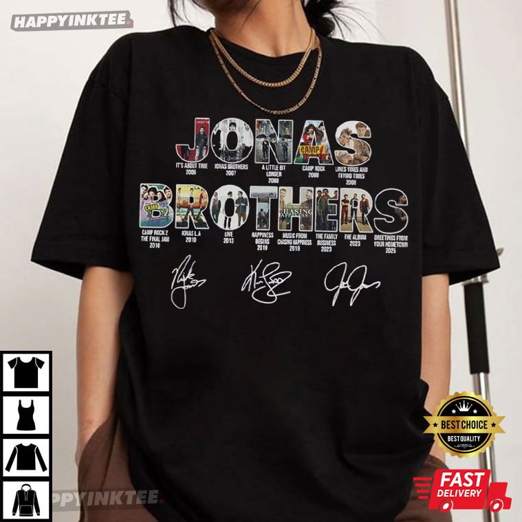 Vesco Hot Trending Jonas Brothers 20Th Annivesary Tour 2025 Merch T ...