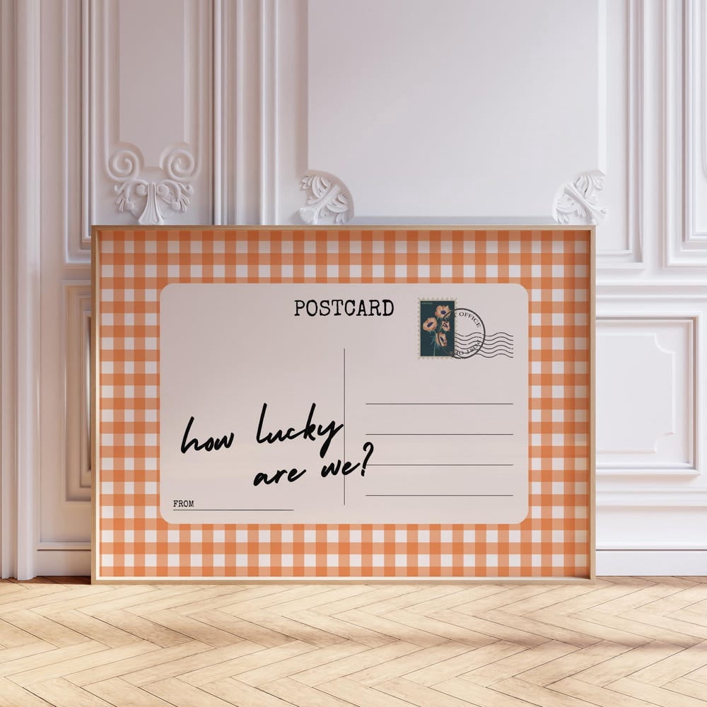 Vesco How Lucky Are Print Trendy Postcard Poster Vintage Grandmillenial ...