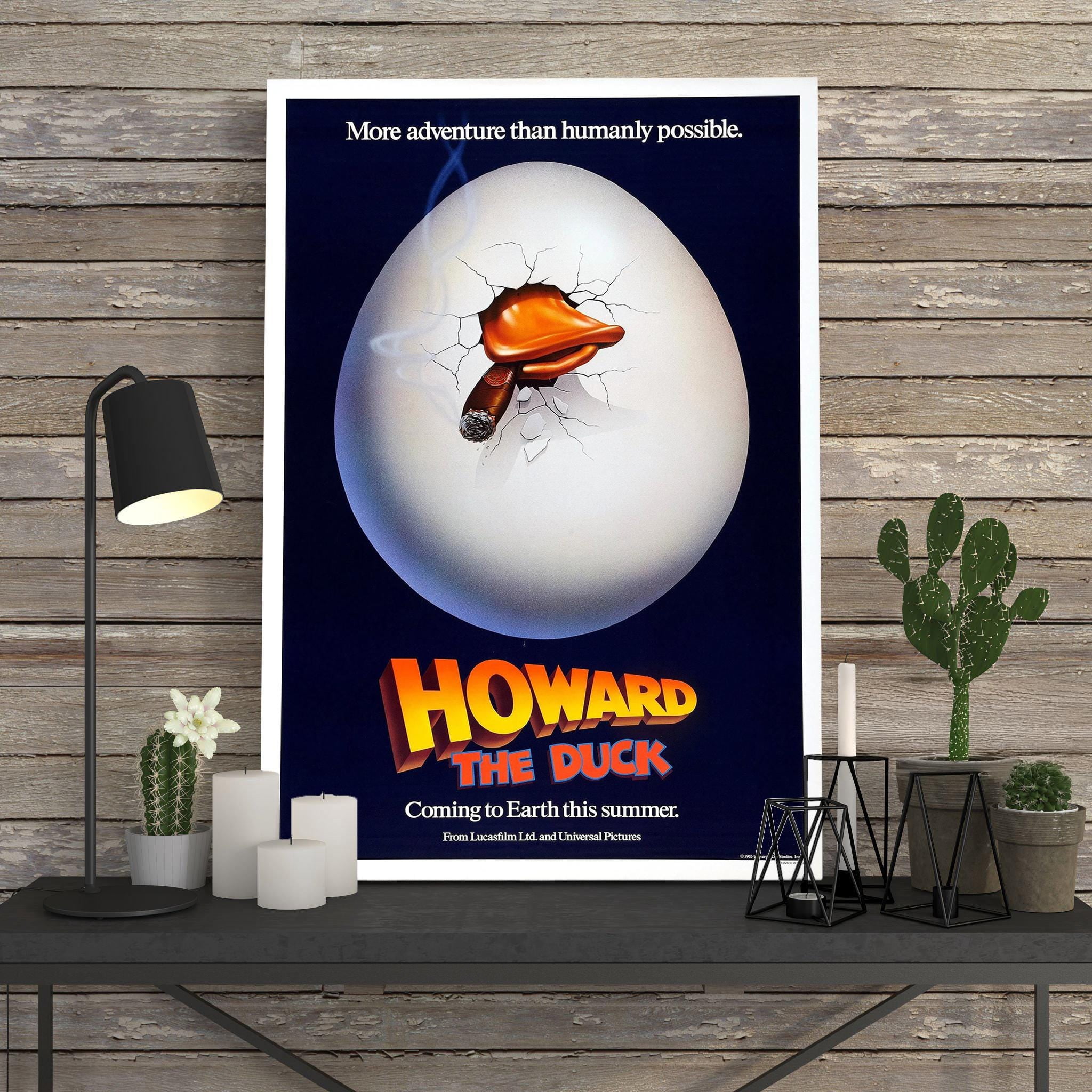 Vesco Howard The Duck Poster, Retro Comic Style Wall Art Print ...