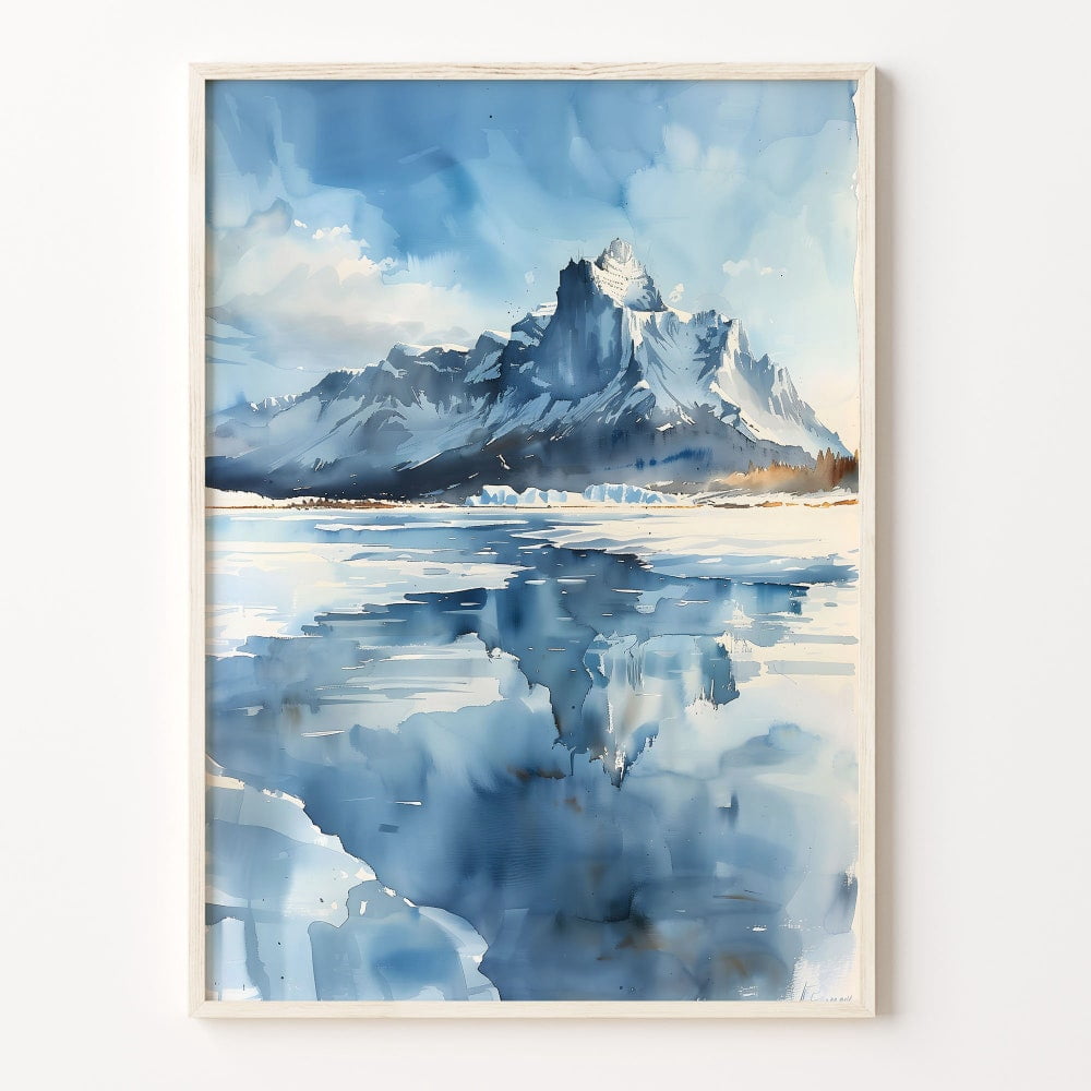 Vesco Iceland Blue Lagoon Travel Art Print, 16x24 UNFFRAMED - Walmart.com