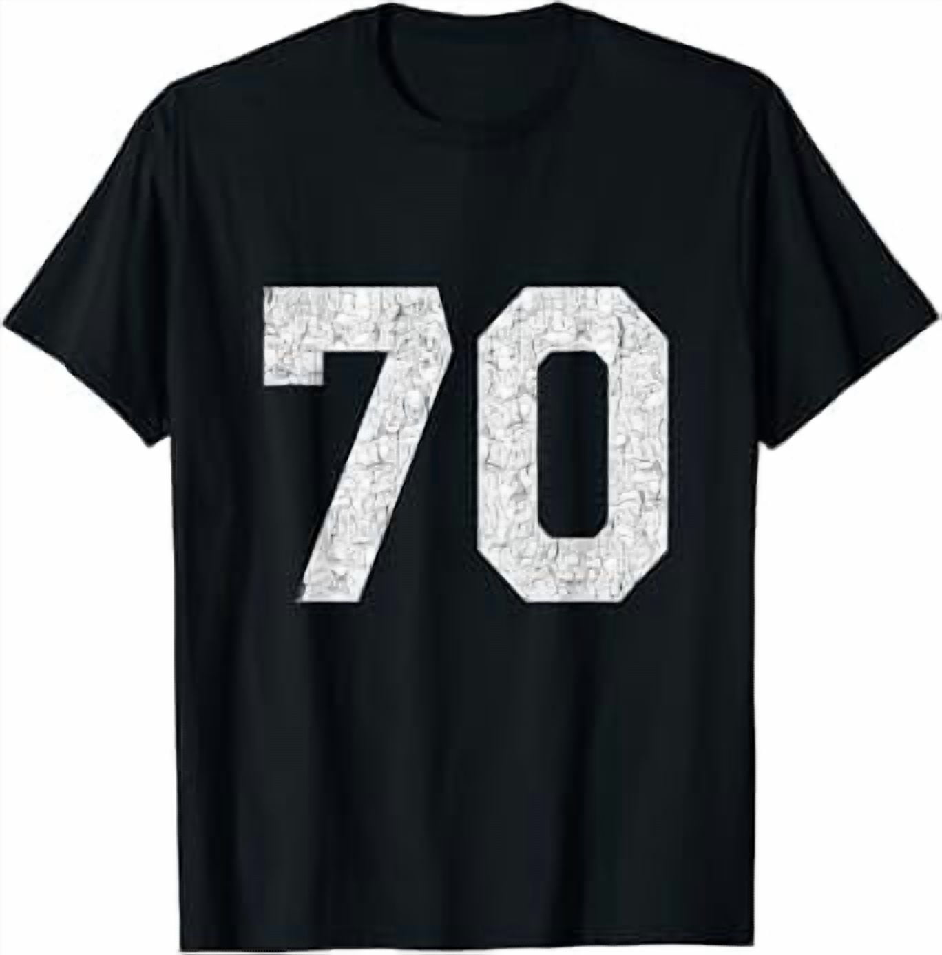 Vesco Jersey Uniform Number #70 Athletic Style Sports Graphic T-Shirt ...