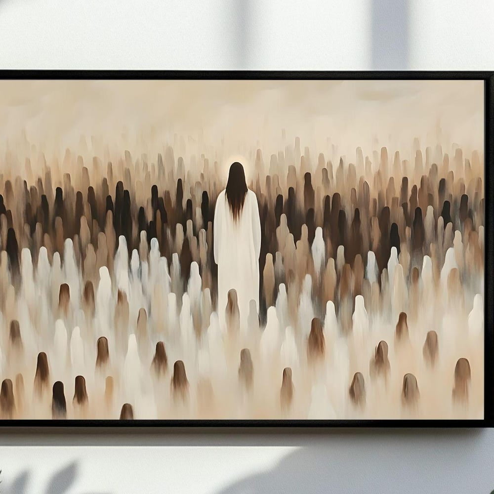 Vesco Jesus Feeds the 5000 Art Horizontal Poster, 16x24 UNFFRAMED ...