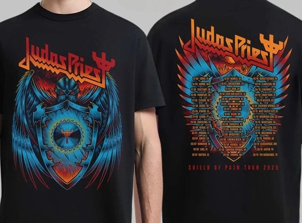 Vesco Judas Priest Shield Of Pain Tour 2025 Shield Wings Two Sided ...