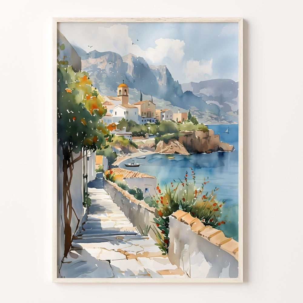 Vesco Kos Greece Print: Mediterranean Travel Art Art Print, 16x24 ...