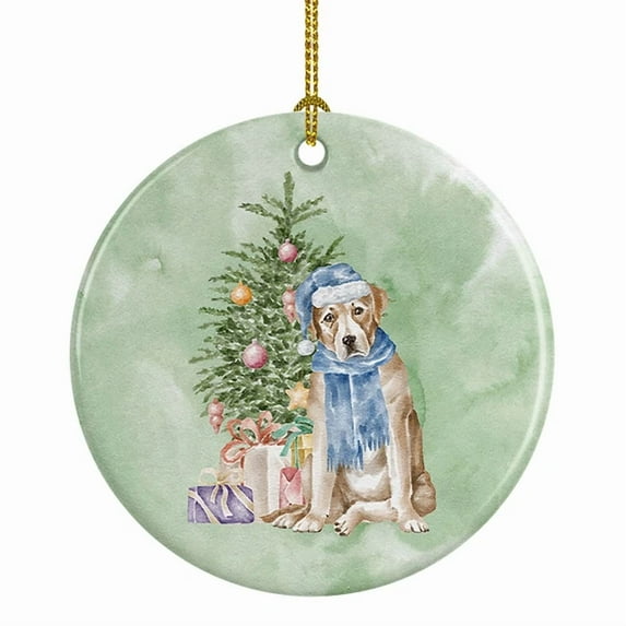 Vesco Labrador Retriever Yellow Christmas Presents Tree Ceramic ...