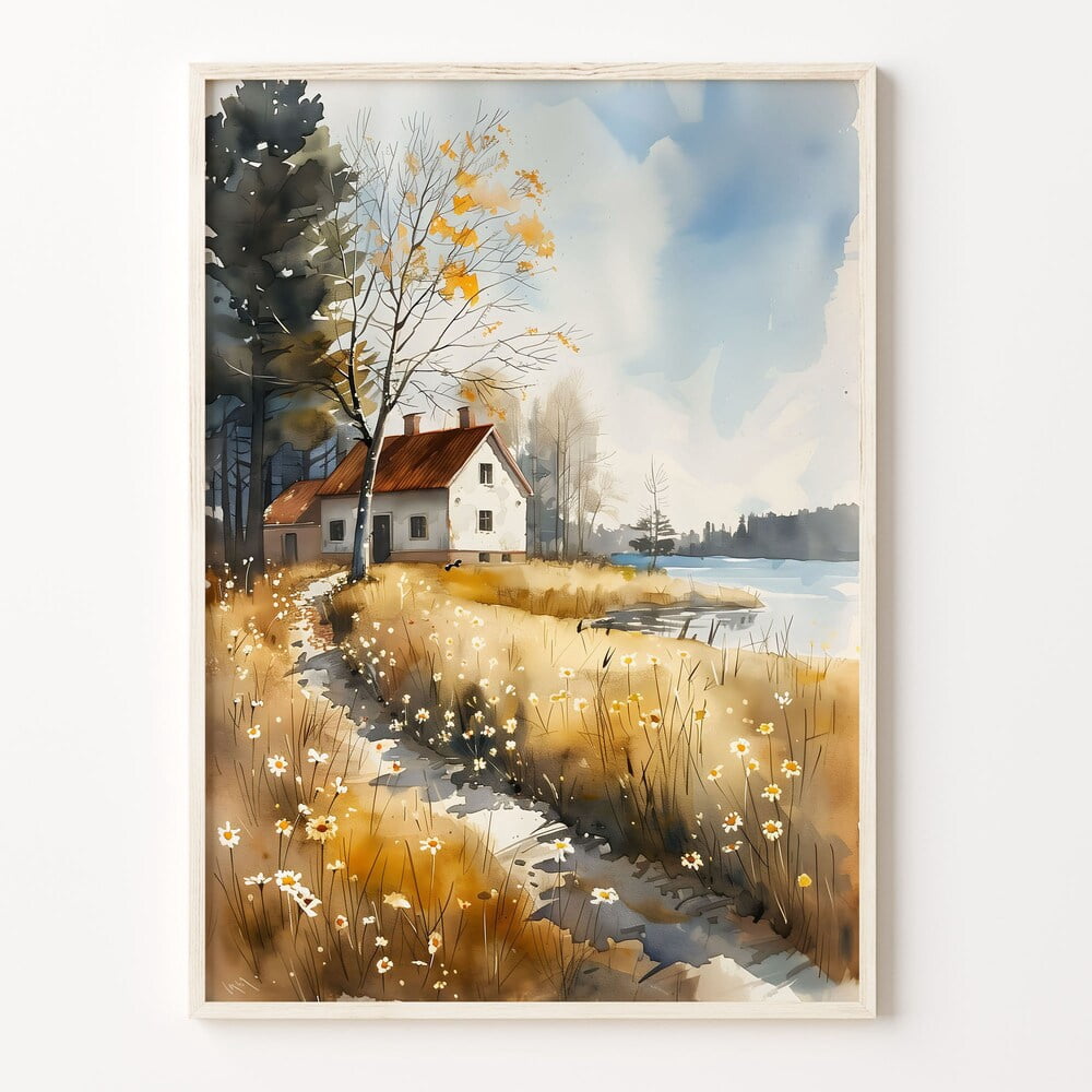 Vesco Lapland Art: Finland Poster, Scandinavian Wall Art Art Print ...