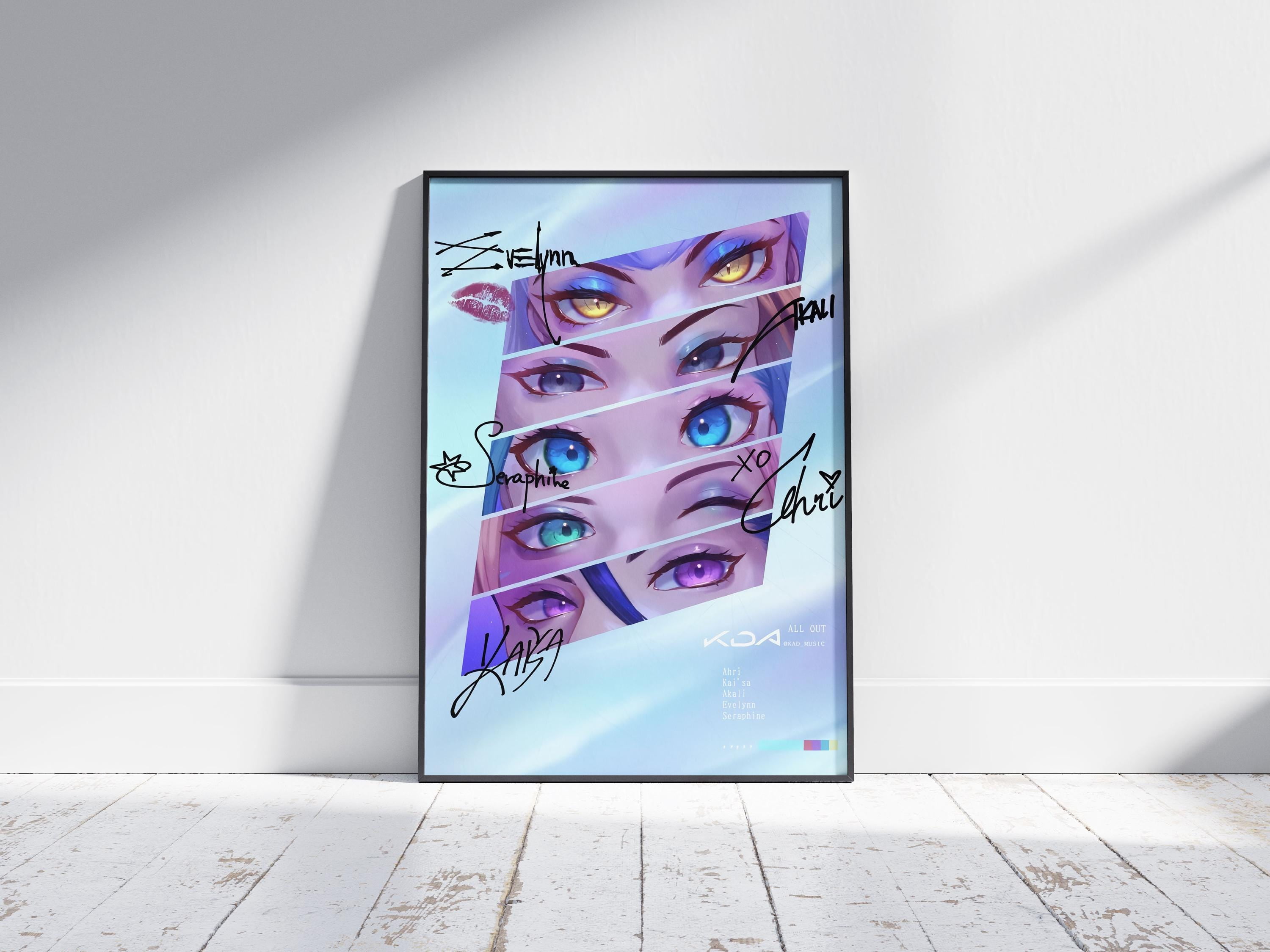 Vesco League Of Legends Kda All Out Poster - League Of Legends Gift-Lol ...
