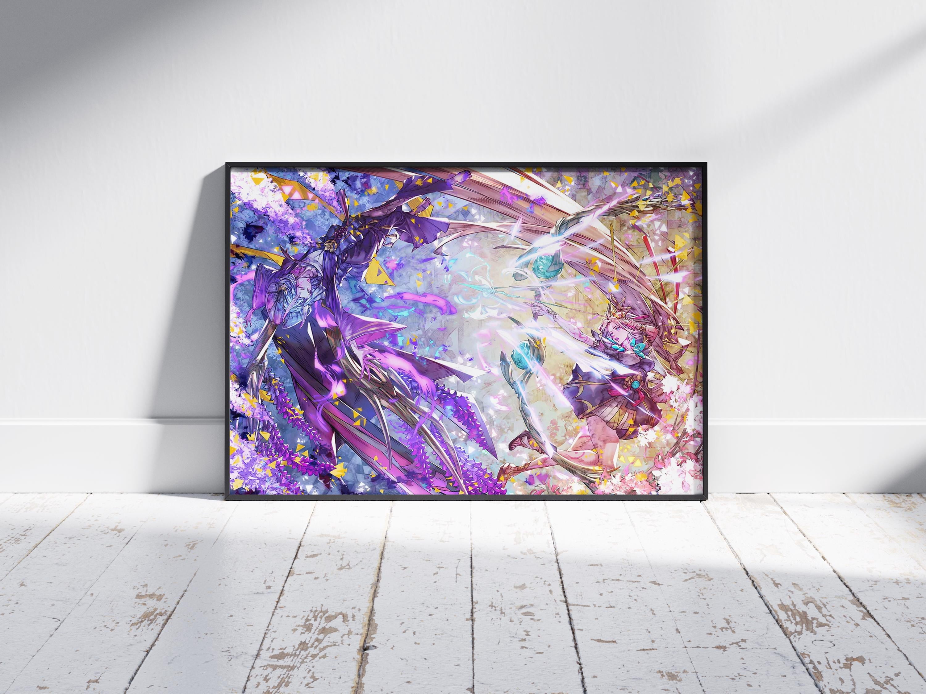 Vesco League Of Legends Morgana & Ashe Poster League Of Legends Gift ...