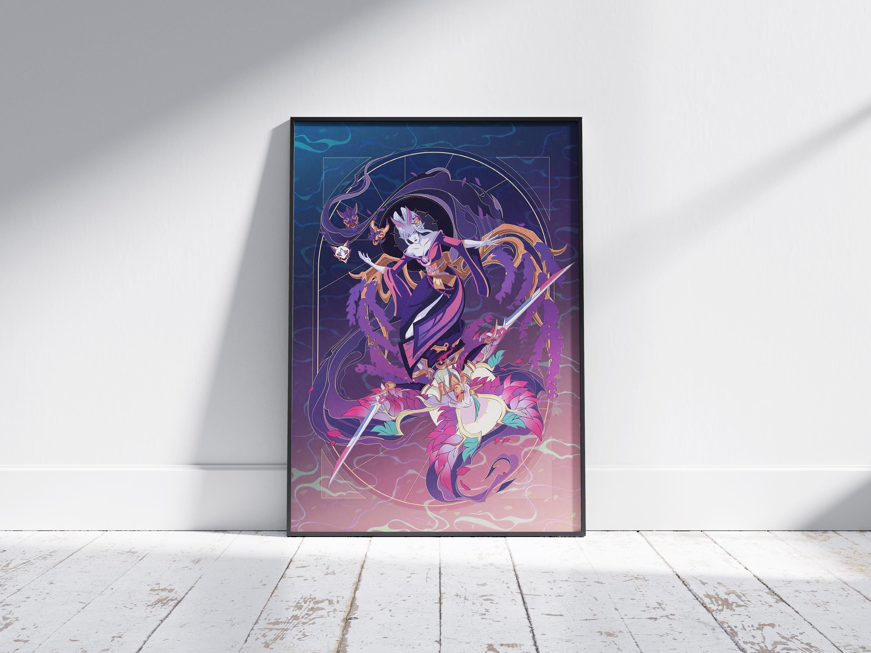 Vesco League Of Legends Morgana & Kyle Poster League Of Legends Gift ...