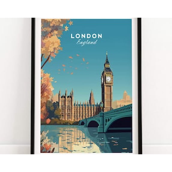 Vesco London Wall Art Print | Birthday present | Wedding annivers ...