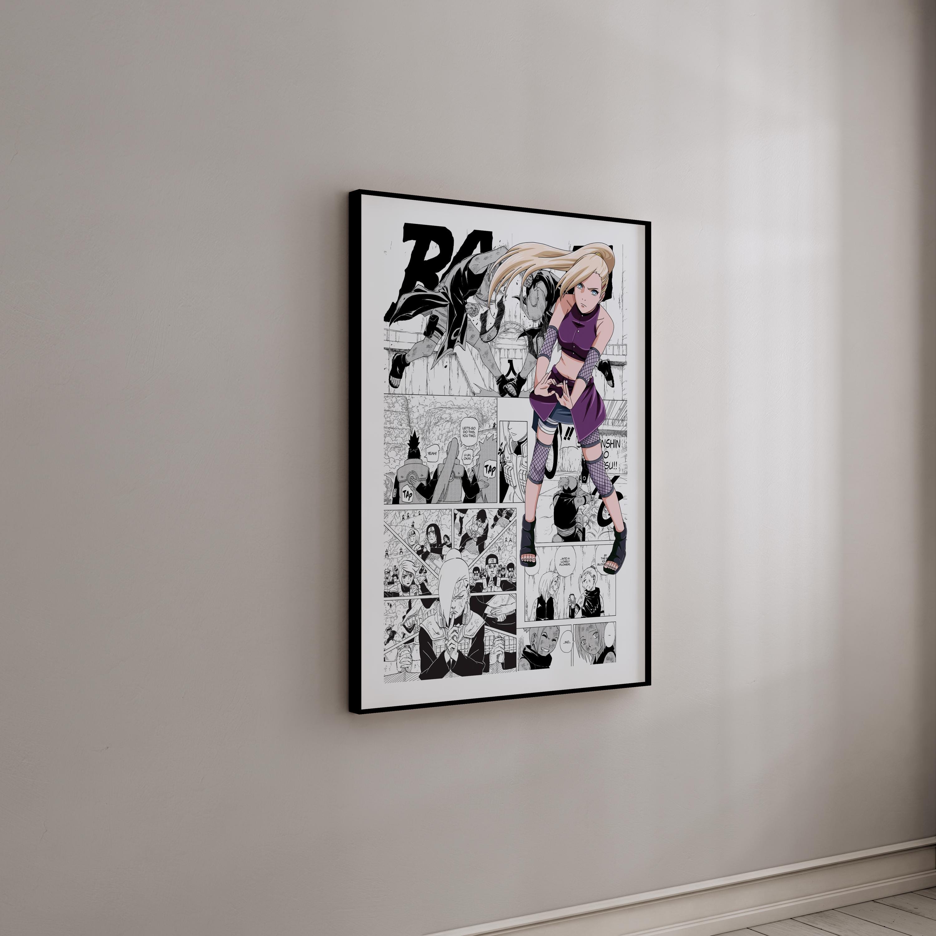 Vesco Manga Poster - Ino Yamanaka Anime Wall Decor - High Quality ...