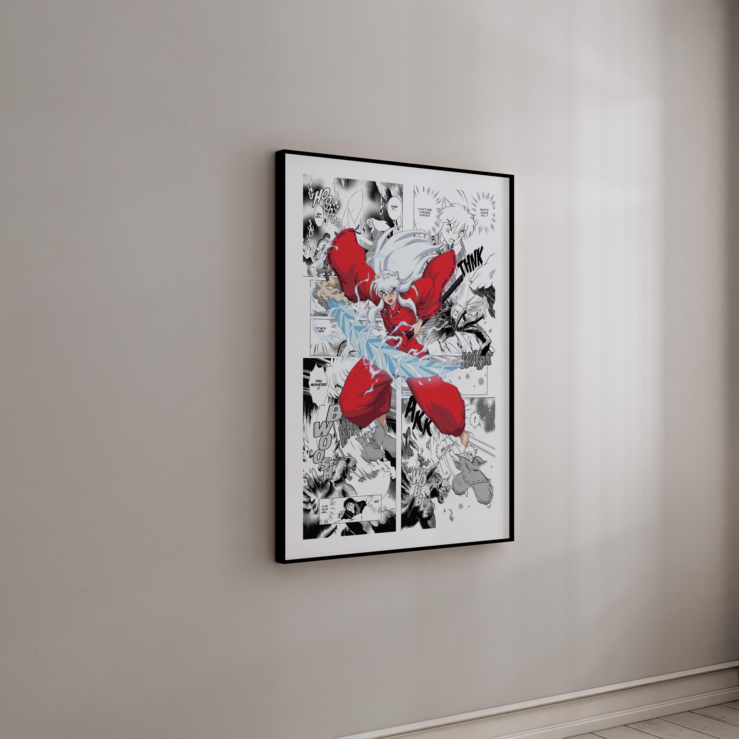 Vesco Manga Poster - Inu Yaksha Anime Wall Decor - High Quality Poster ...