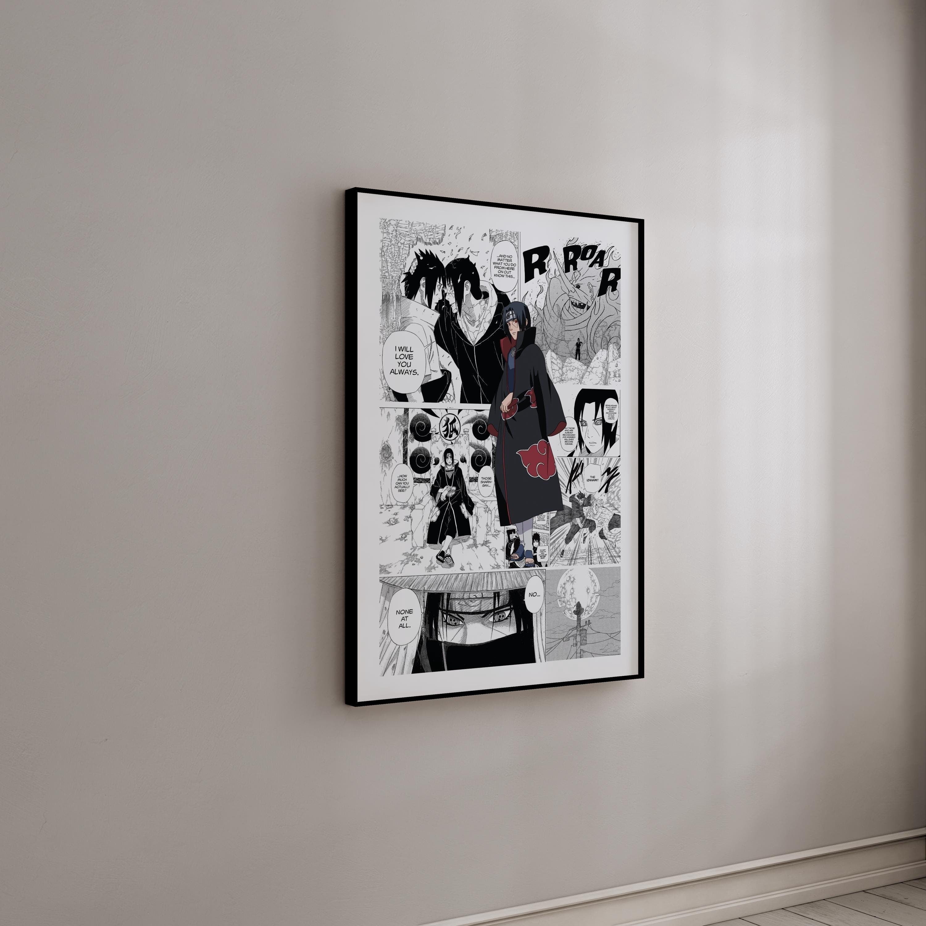 Vesco Manga Poster - Itachi Uchiha Anime Wall Decor - High Quality ...