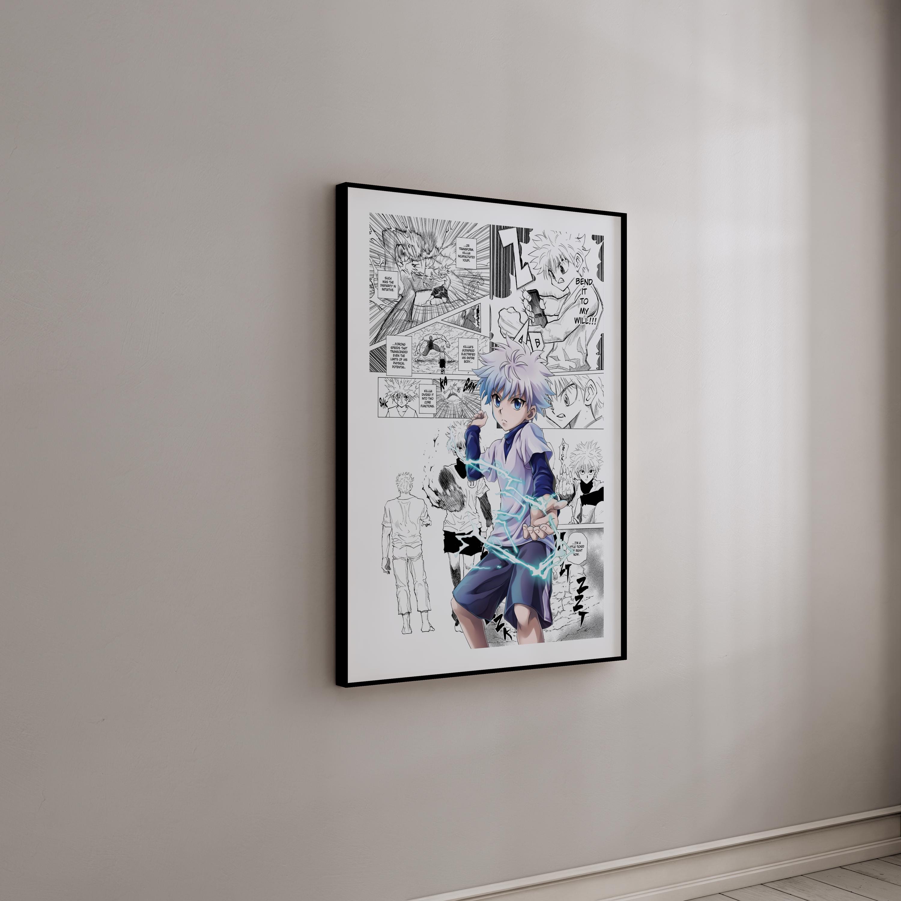 Vesco Manga Poster - Killua Zoldyck Anime Wall Decor - High Quality ...