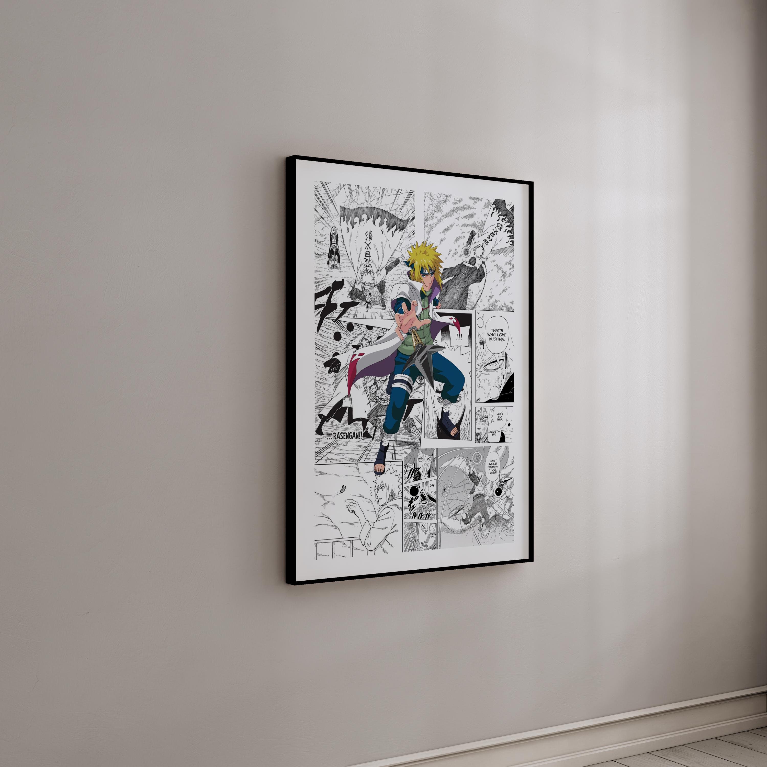Vesco Manga Poster - Minato Namikaze Anime Wall Decor - High Quality ...