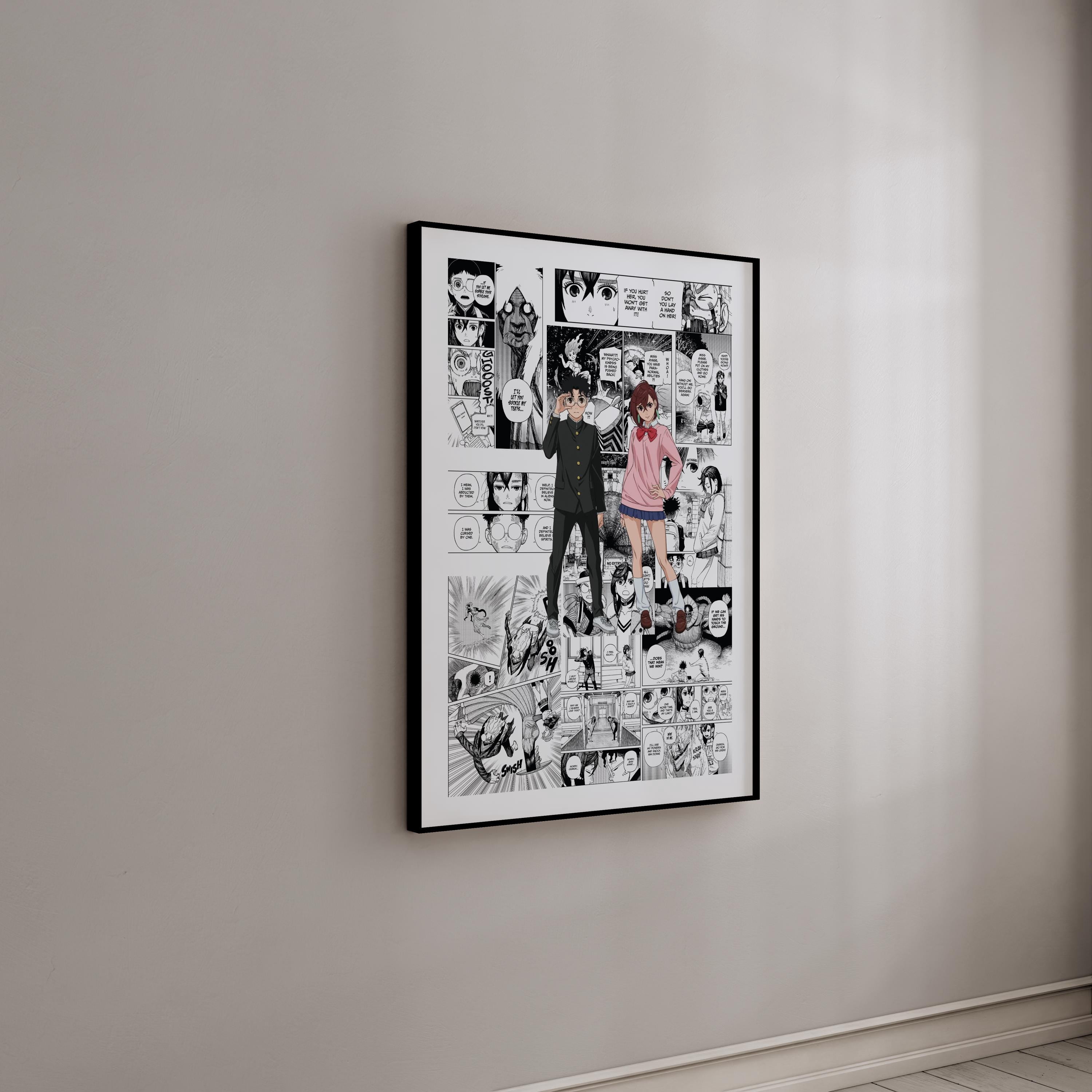 Vesco Manga Poster - Momo Ayase & Okarun Anime Wall Decor - High ...