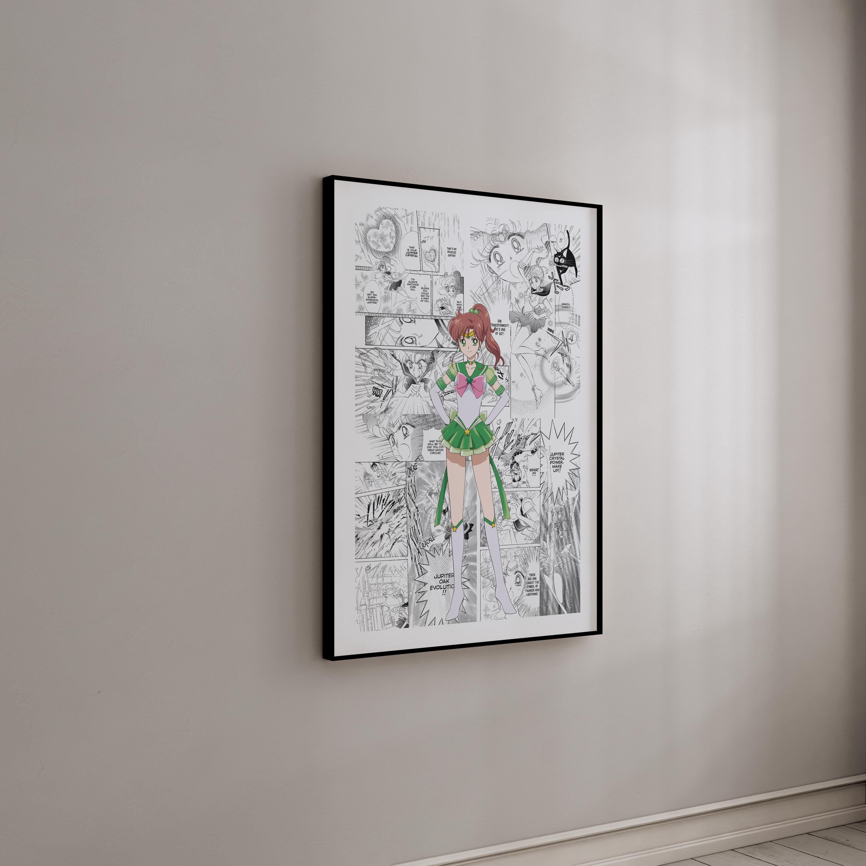 Vesco Manga Poster - 'Sailor Jupiter' Makoto Kino Anime Wall Decor ...