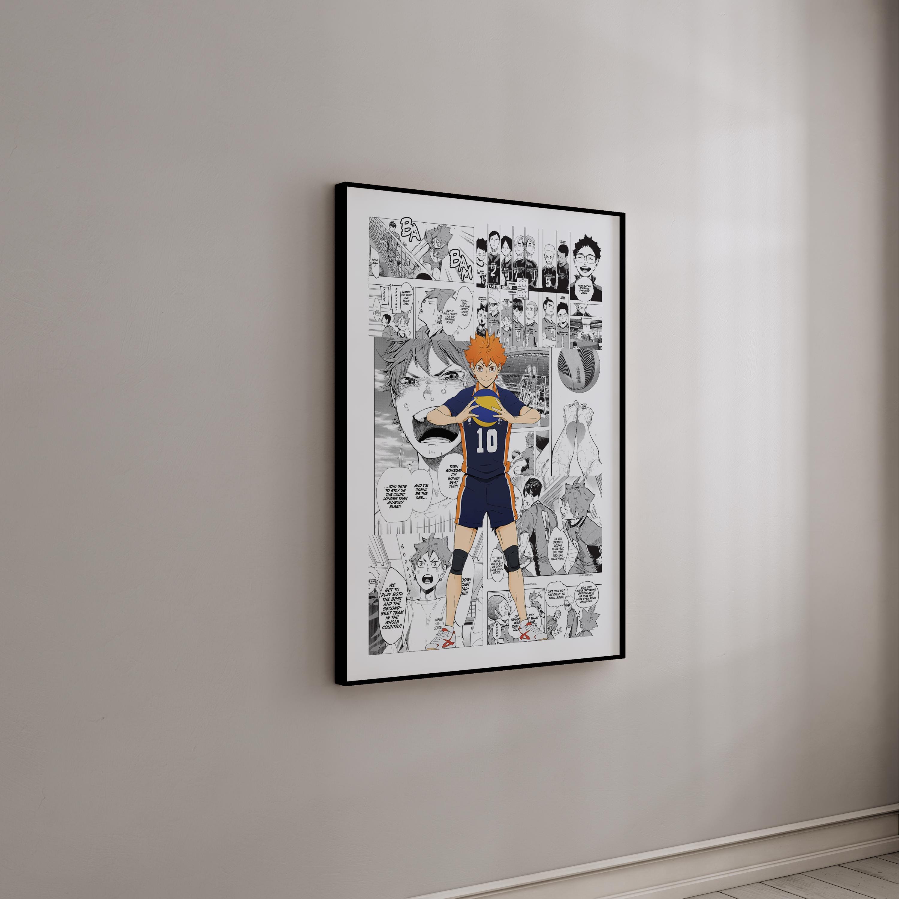 Vesco Manga Poster - Shoyo Hinata Anime Wall Decor - High Quality ...