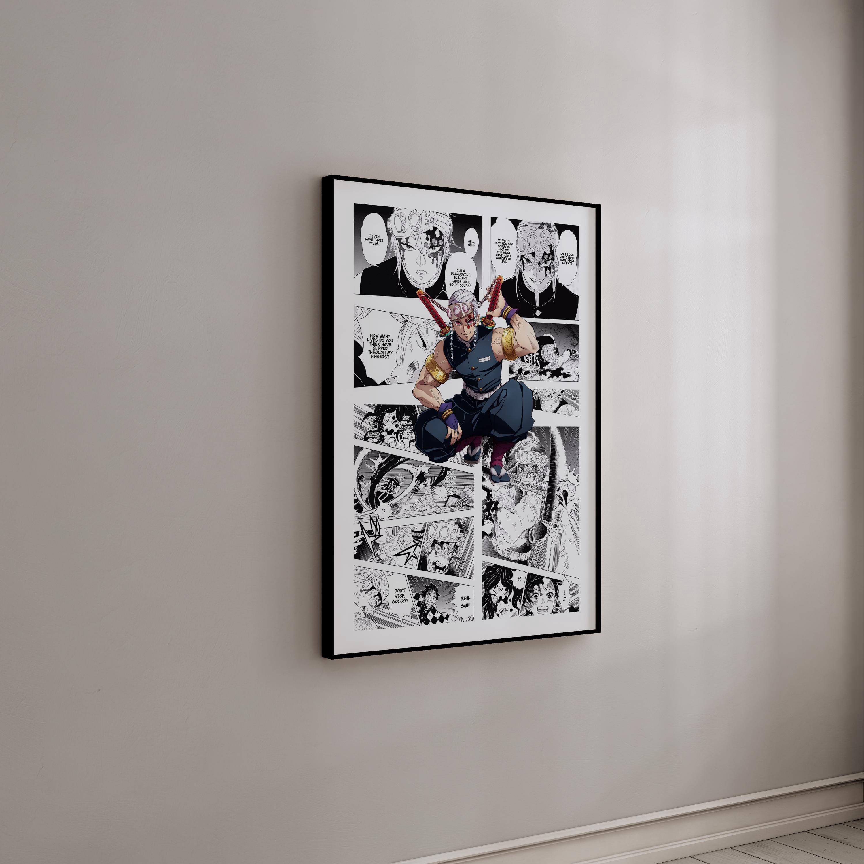 Vesco Manga Poster - Tengen Uzui Anime Wall Decor - High Quality Poster ...