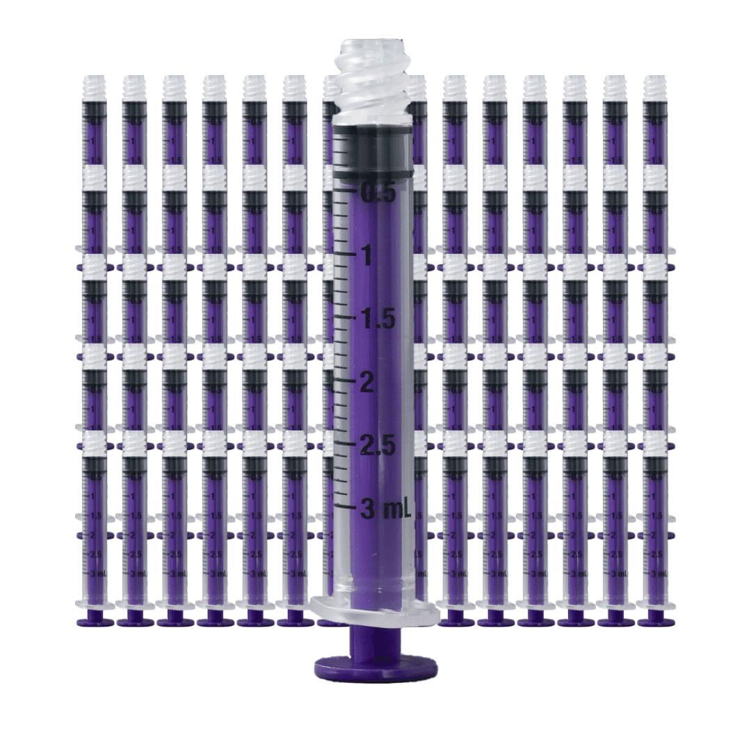 Vesco Medical ENFit Low Dose Tip Syringes, 3ml (Pack of 75) - Walmart.com