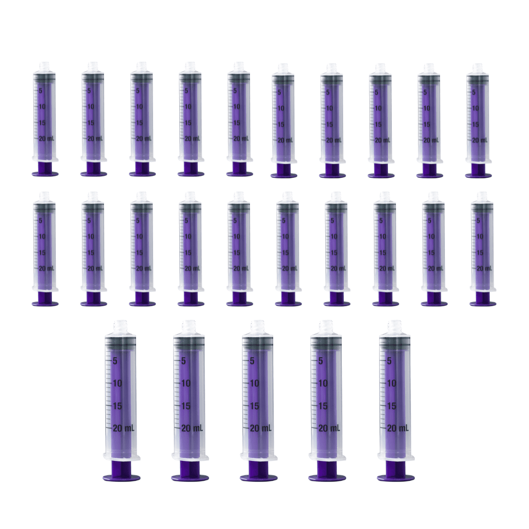 Vesco Medical ENFit Standard Tip Syringes, 20ml (Pack of 25) - Walmart.com
