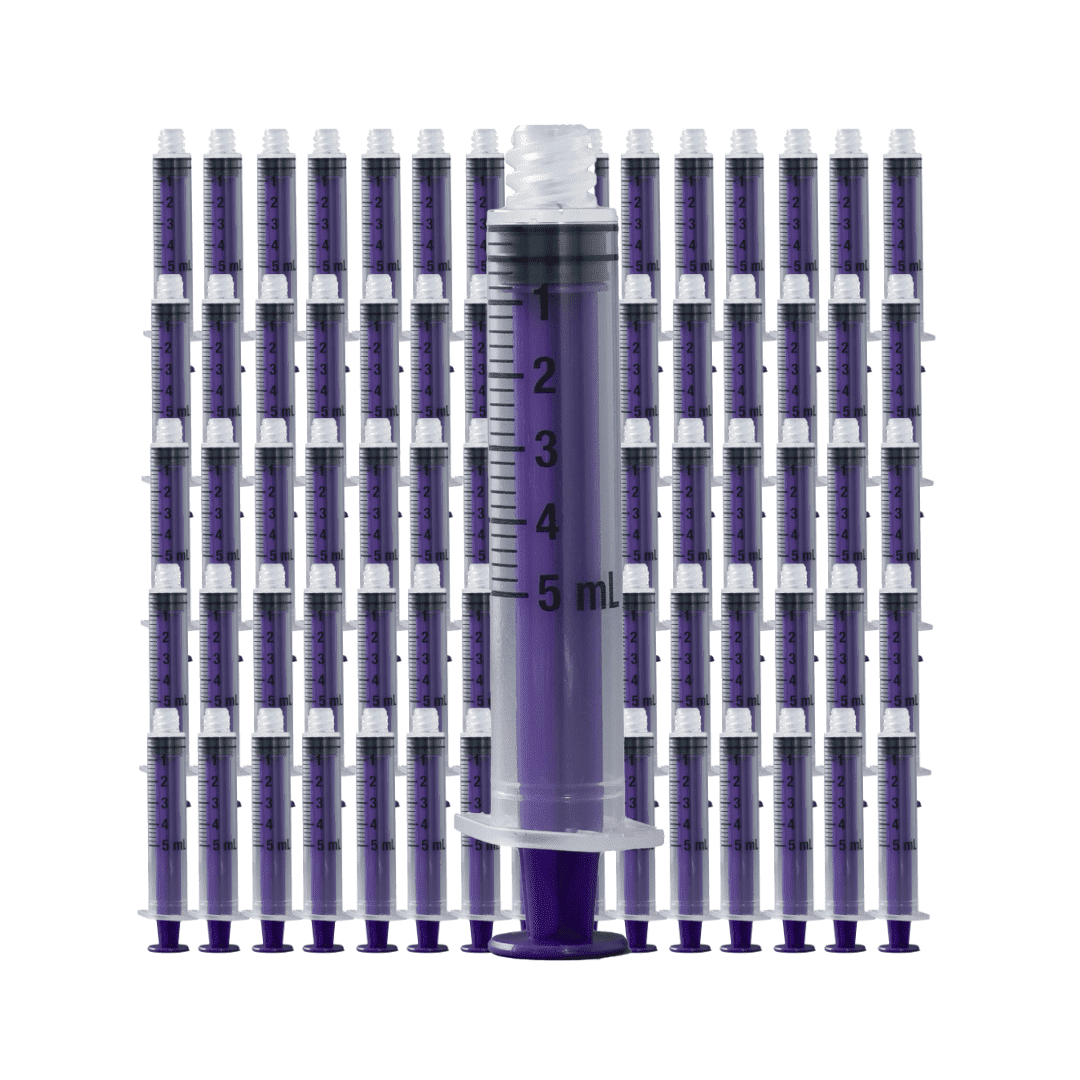 Vesco Medical ENFit Standard Tip Syringes, 5ml (Pack of 75) - Walmart.com
