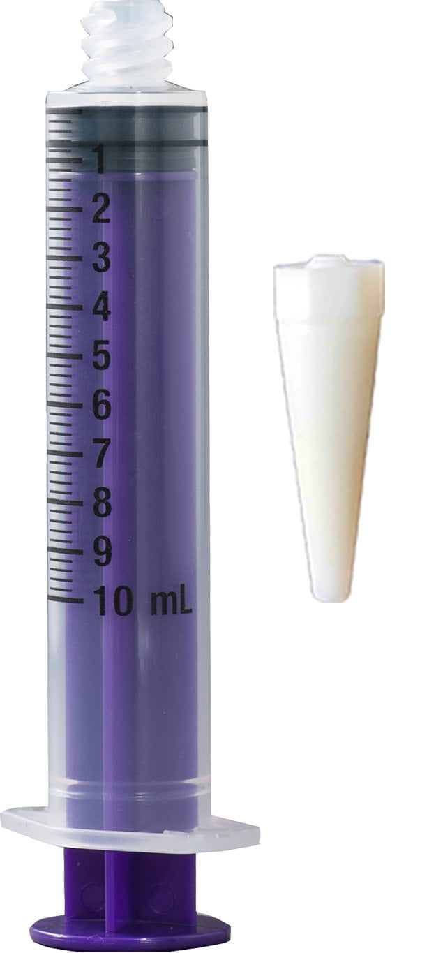 Vesco Medical ENFit Syringe 10ml with ENFit Transition Connector Tips ...