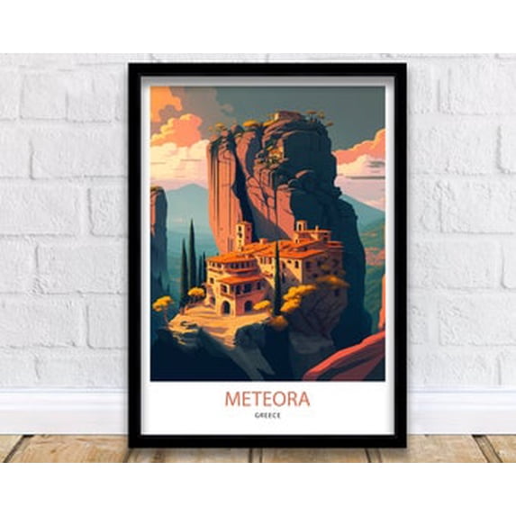 Vesco Meteora Travel Print Meteora Monasteries Meteora Print Art Print ...
