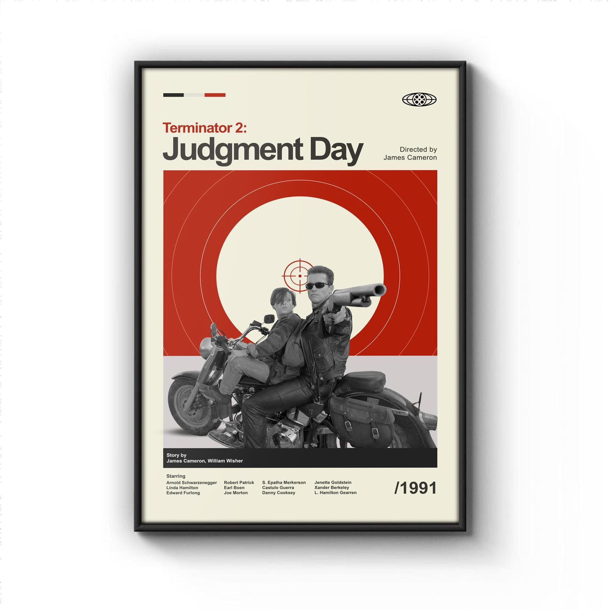 Vesco Mid Century Modern Terminator 2 Judgment Day Movie Poster ...