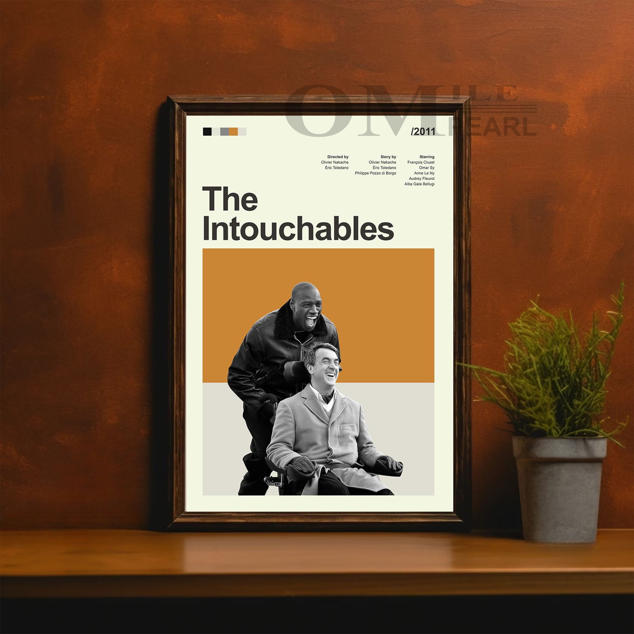 Vesco Mid Century Modern The Intouchables Movie Poster, Retro Movie ...
