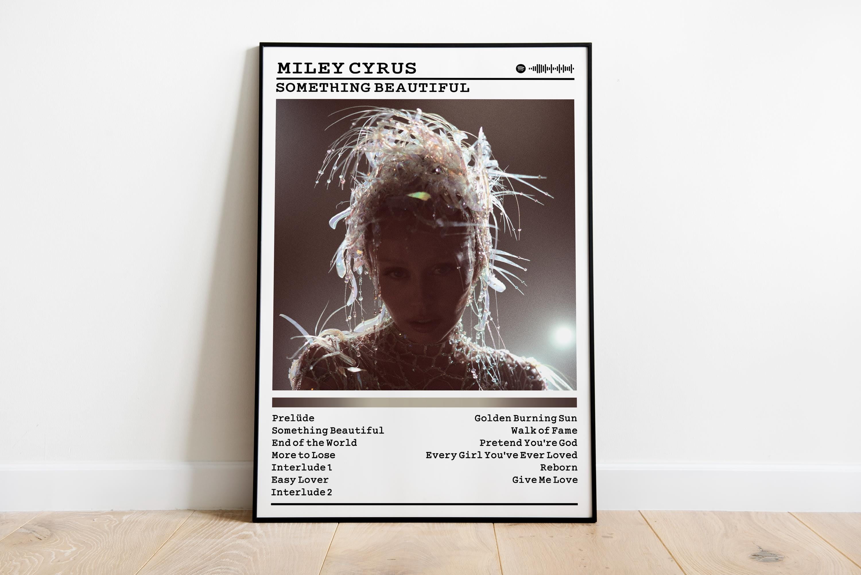 Vesco Miley Cyrus Poster - Something Beautiful Poster - Album Poster ...