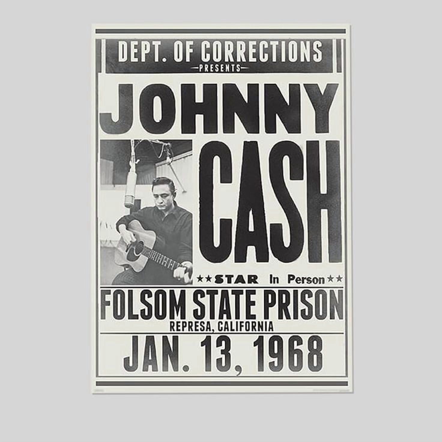 Vesco Music Poster Johnny Cash Department Of Corrections Folsom State ...